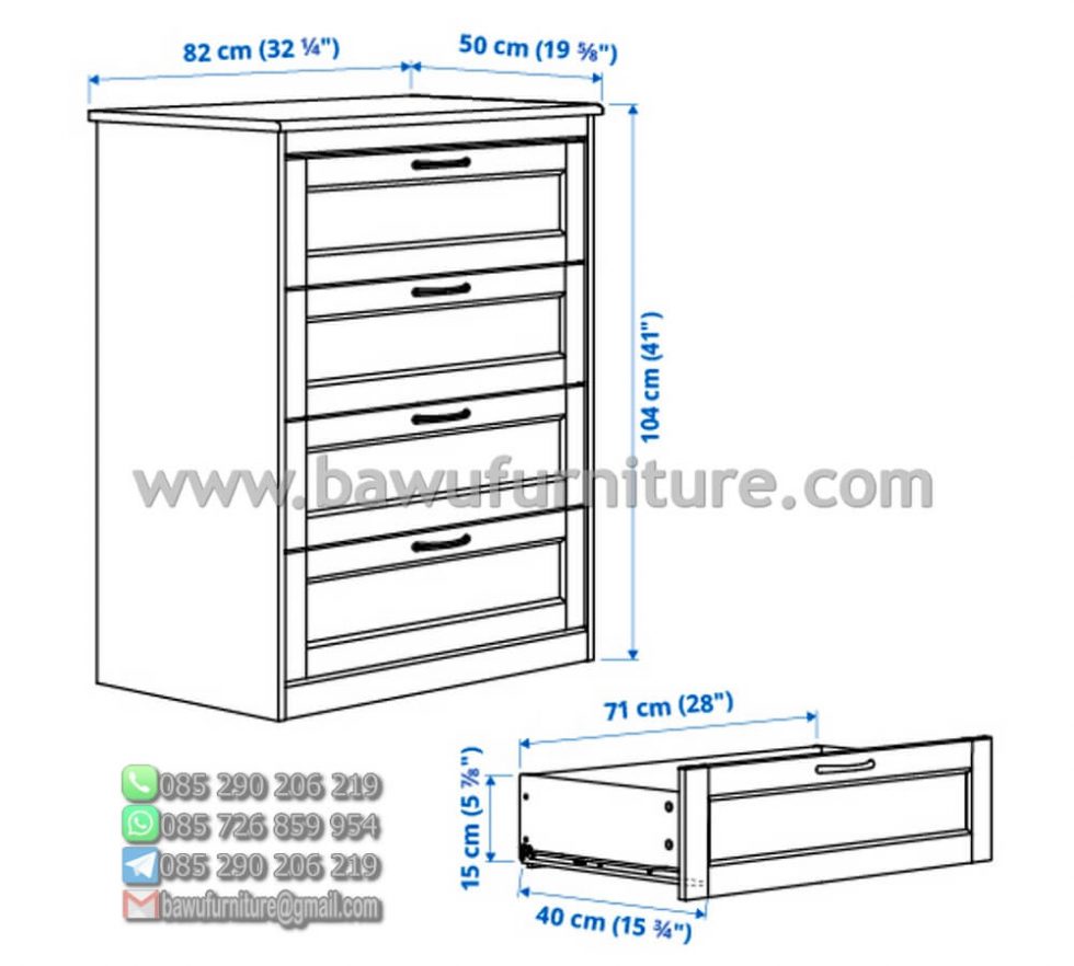 Drawer Kayu Jati Murah Model Minimalis Terbaru Jepara | Podium Mimbar ...