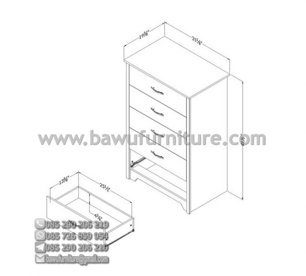 Jual Drawer Putih Terbaru Desain Minimalis Dari Jepara | Podium Mimbar ...