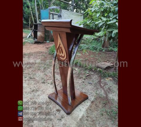 Harga Podium Jati Stainless Model Minimalis | Podium Mimbar Pidato ...