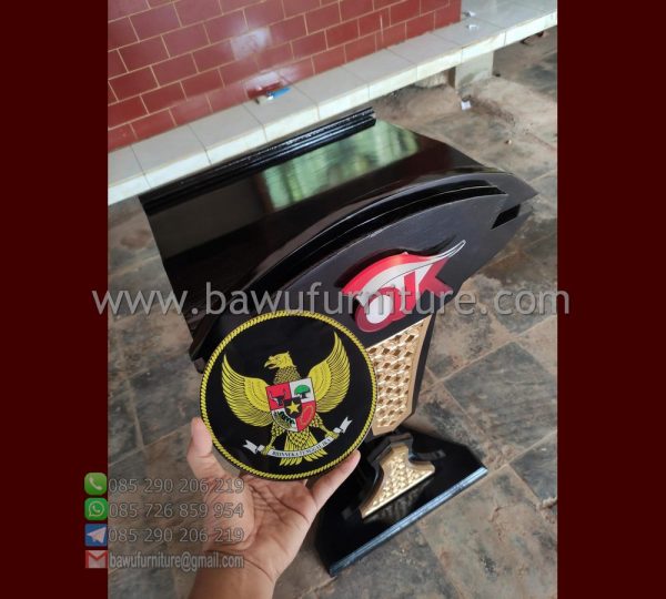 Podium Pidato Lambang Garuda Minimalis | Podium Mimbar Pidato Minimalis ...