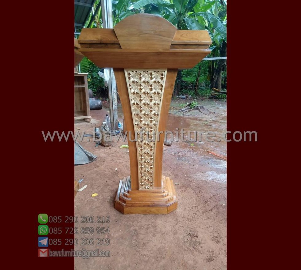 Jual Podium Jati Harga Murah Model Minimalis | Podium Mimbar Pidato ...