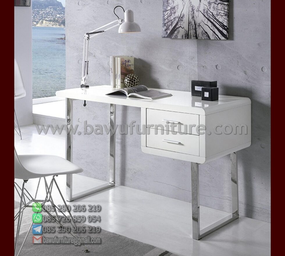Model Meja Kerja Modern Warna Duco Putih Harga Murah | Podium Mimbar ...